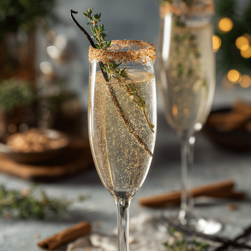 Amazing Sparkling Pear and Cinnamon Mocktail