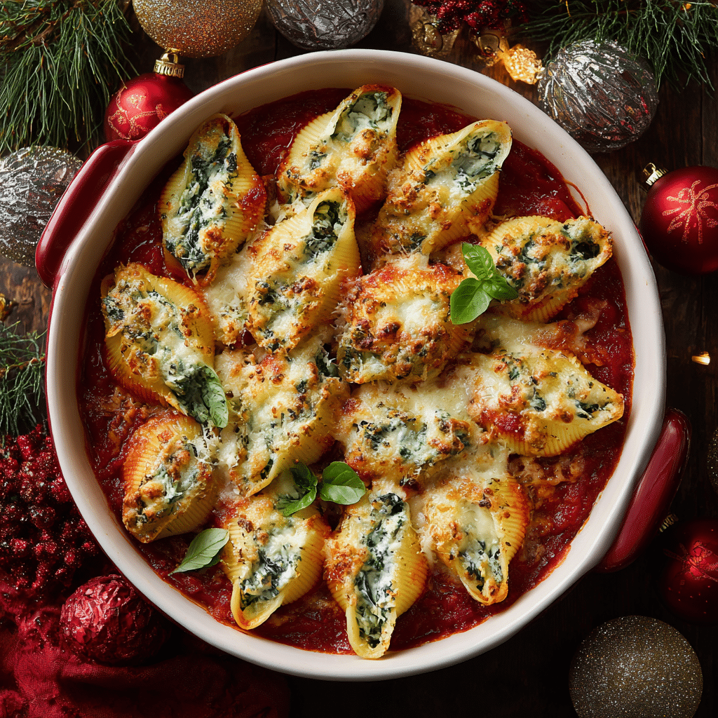 Quick & Easy Christmas Stuffed Shells Recipe