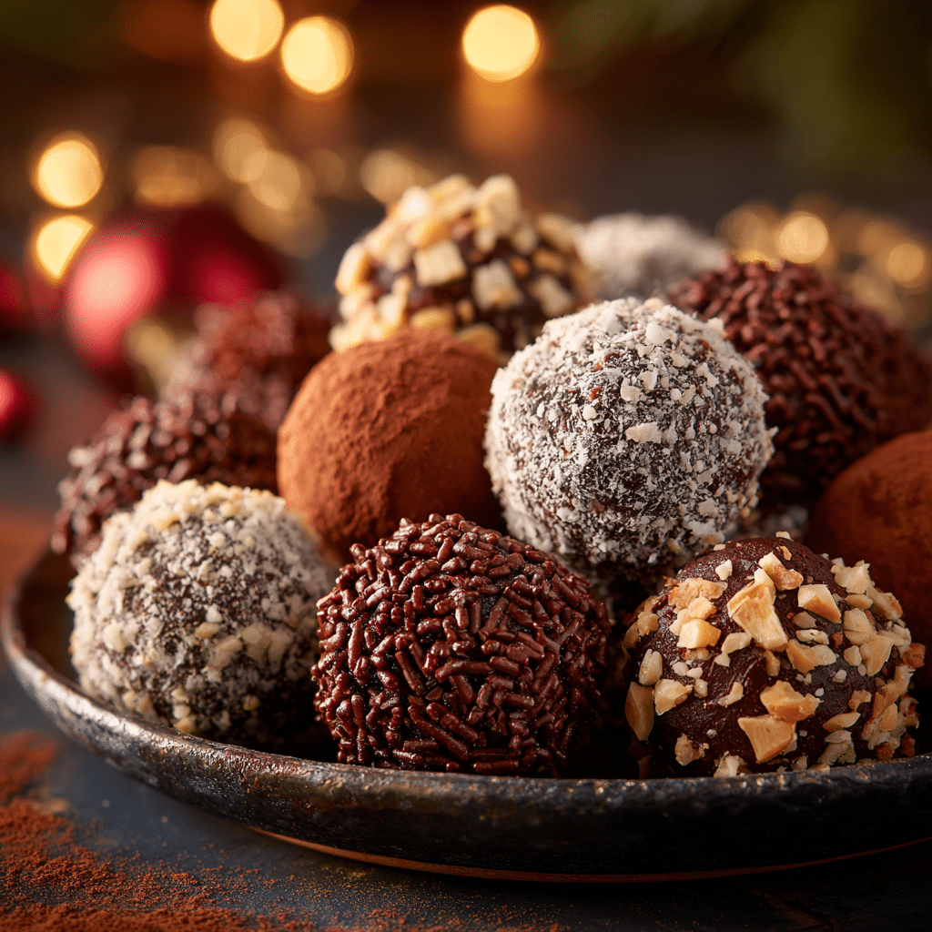 Easy & Decadent Christmas Rum Truffles
