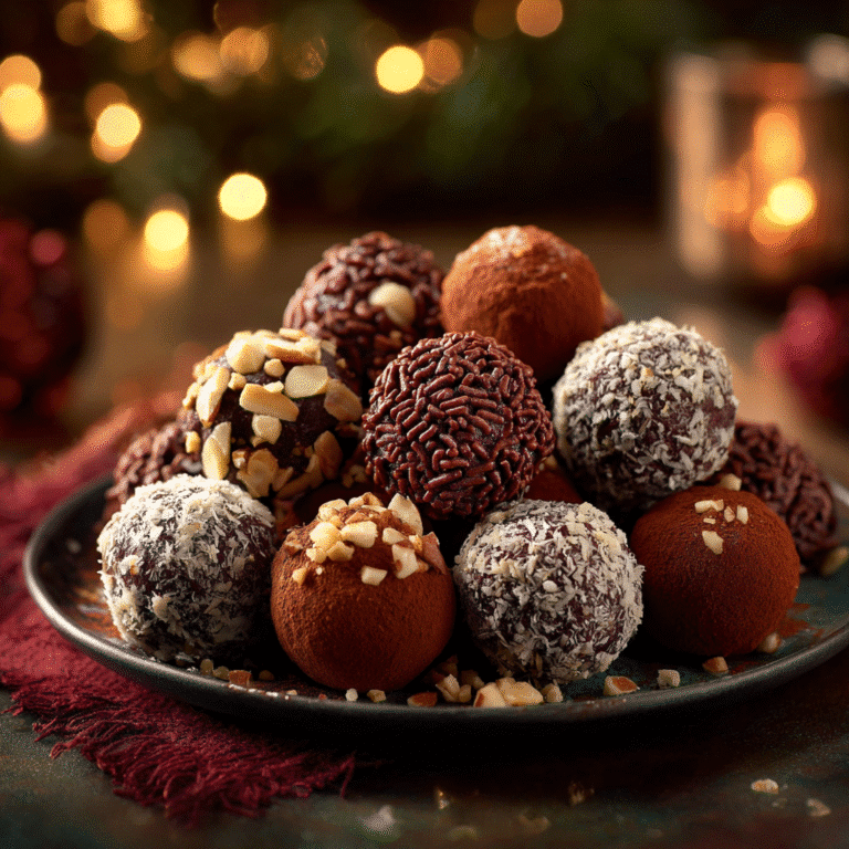 Easy & Decadent Christmas Rum Truffles