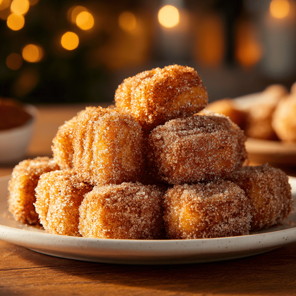 Amazing Easy Cake Churro Bites Recipe