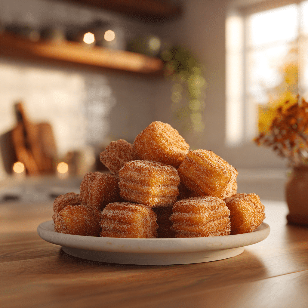 Amazing Easy Cake Churro Bites Recipe