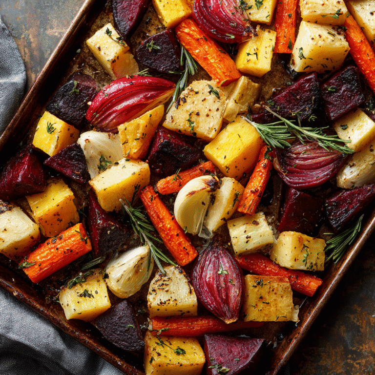 Amazing Easy Roasted Root Vegetables