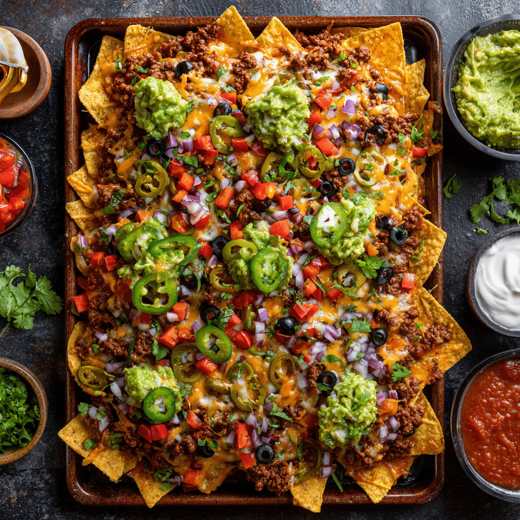 Amazing Loaded Nacho Platter Recipe
