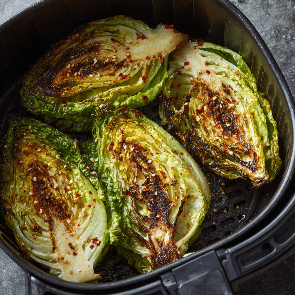 Simple Crispy Air Fryer Cabbage Wedges Recipe