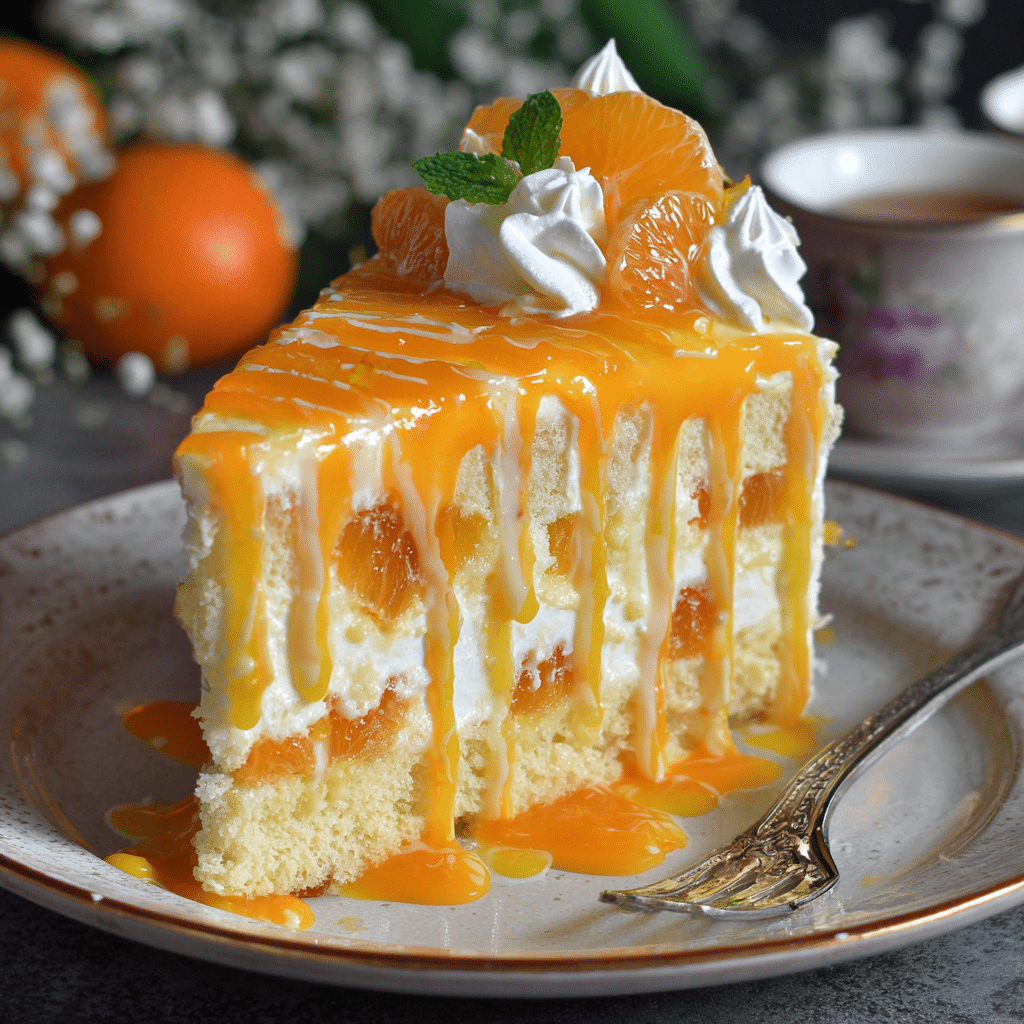 Magic Orange Creamsicle Cake Recipe